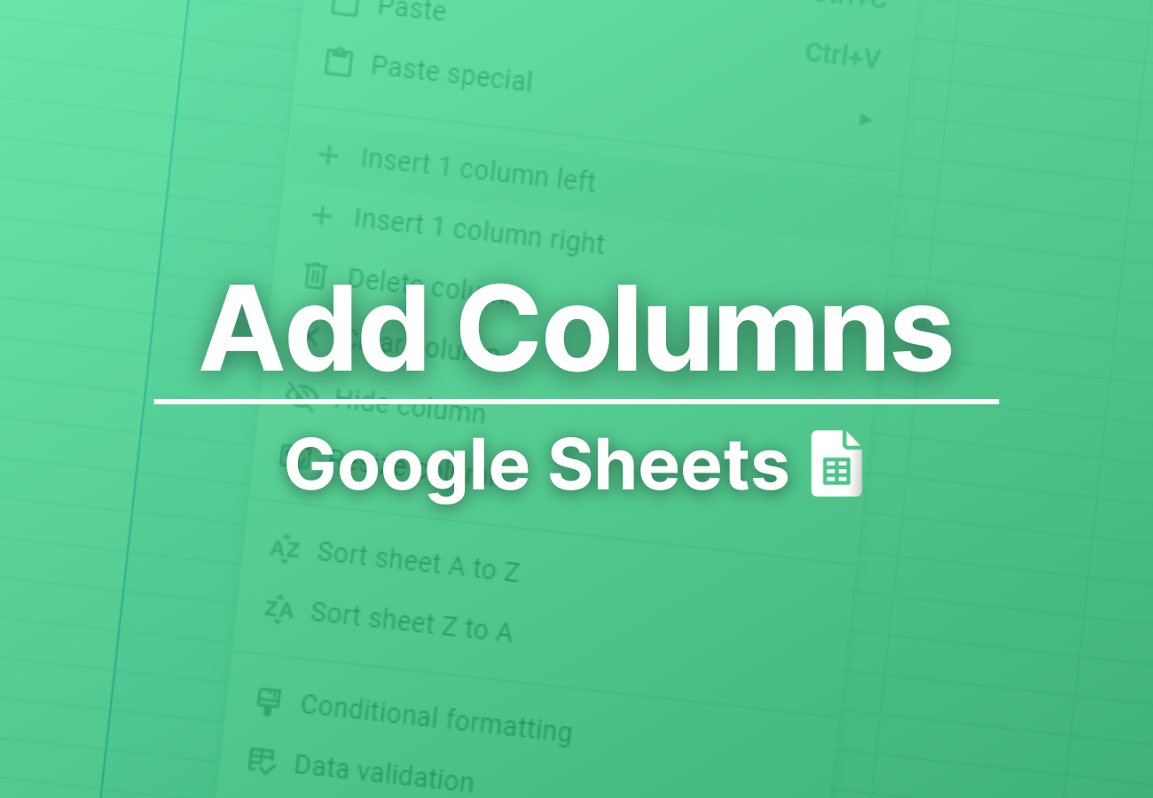 How To Add Columns In Google Sheets Frequency Blog